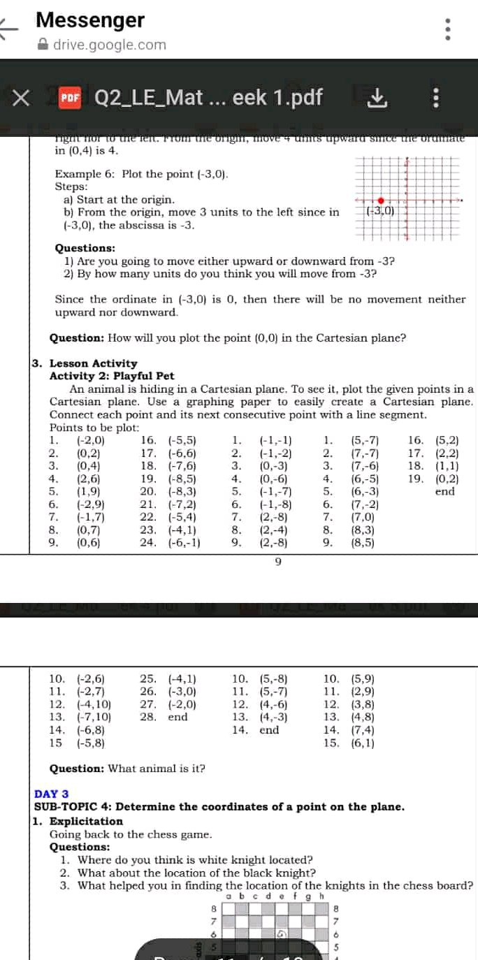 Example 6: Plot the point (-3,0). Steps: a) | StudyX