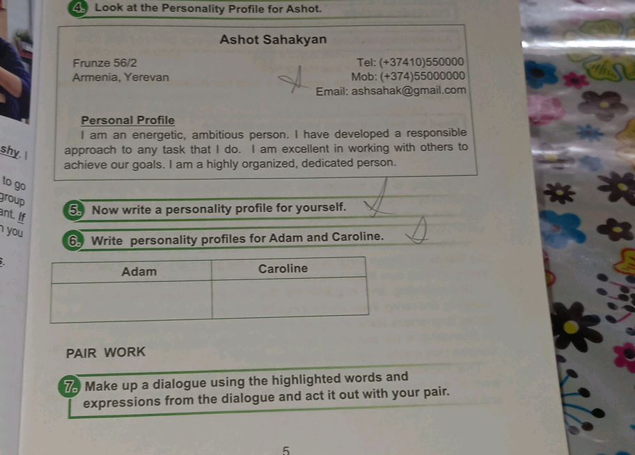 4. Look at the Personality Profile for | StudyX