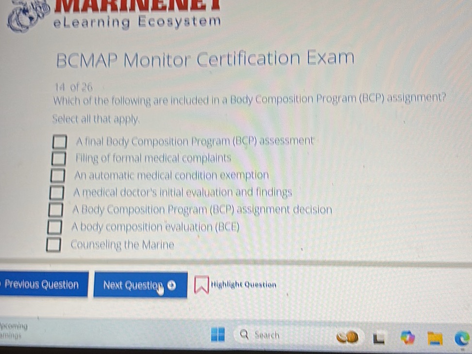 eLearning Ecosystem BCMAP Monitor