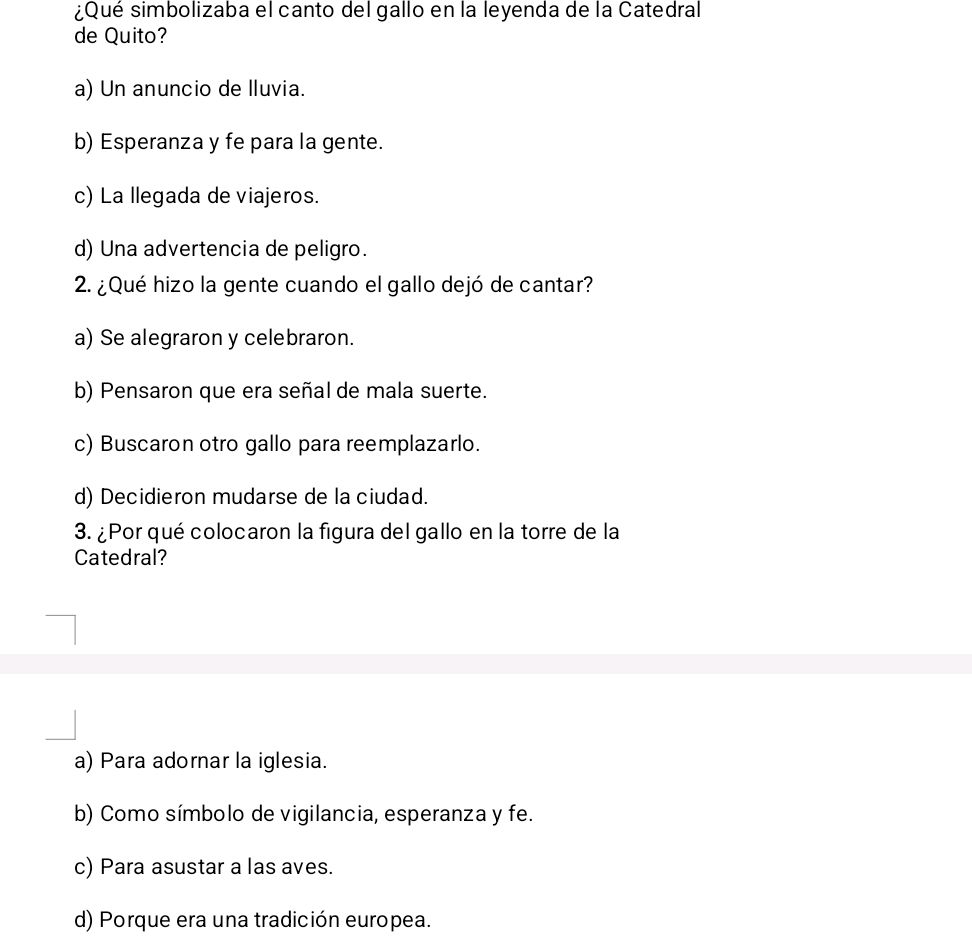 1. ¿Qué simbolizaba el canto del gallo en la | StudyX