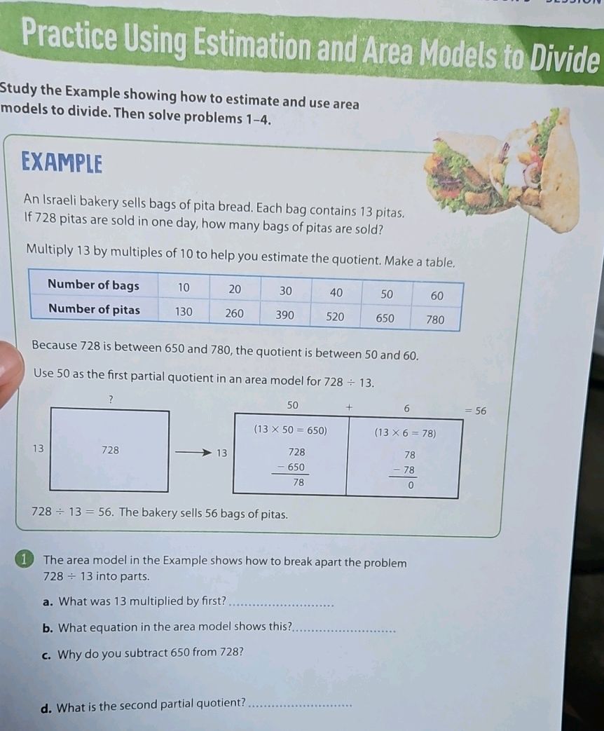 Practice Using Estimation and Area Models to | StudyX
