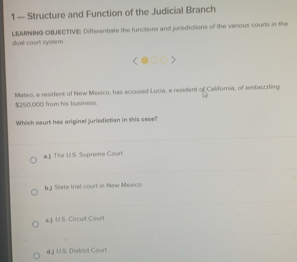 1- Structure and Function of the Judicial | StudyX