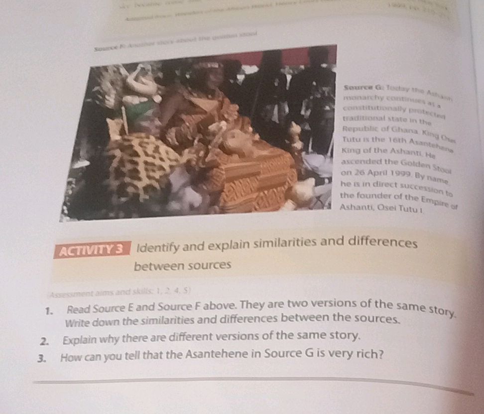 ACTIVITY 3 Identify and explain similarities | StudyX