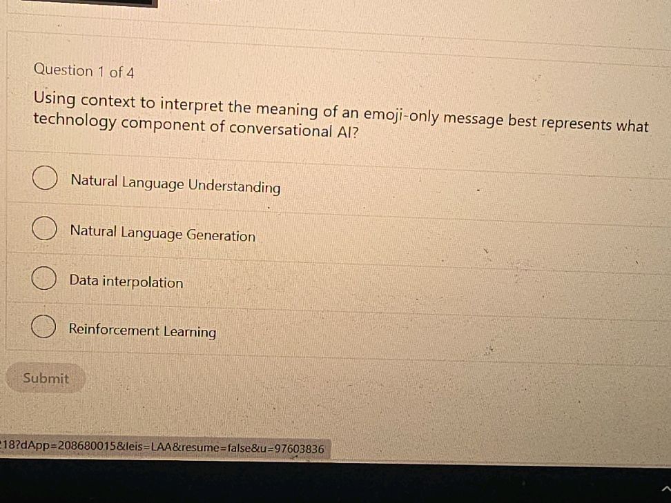 Question 1 of 4 Using context to interpret | StudyX