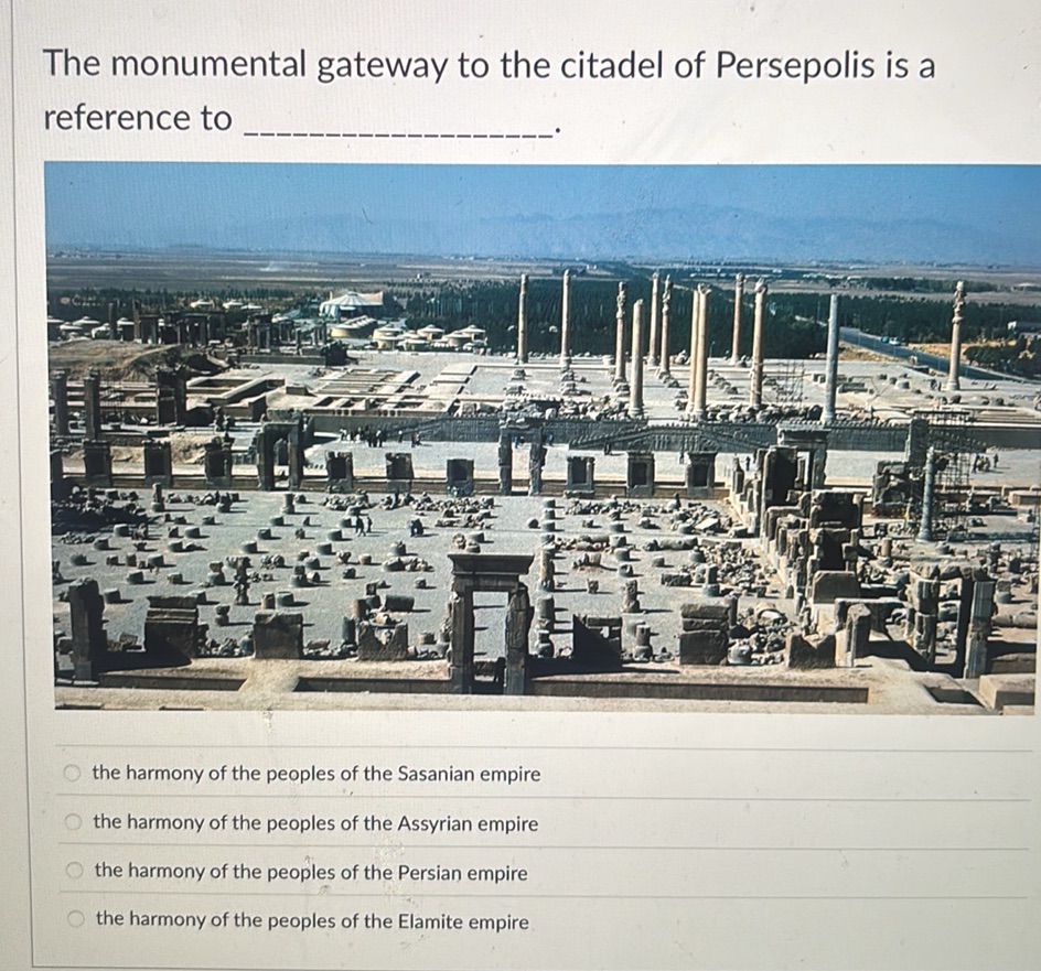The monumental gateway to the citadel of | StudyX