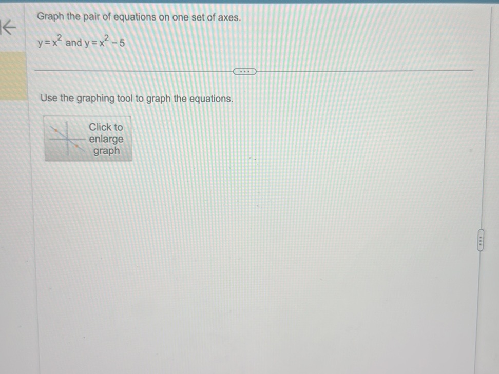 Graph the pair of equations on one set of | StudyX