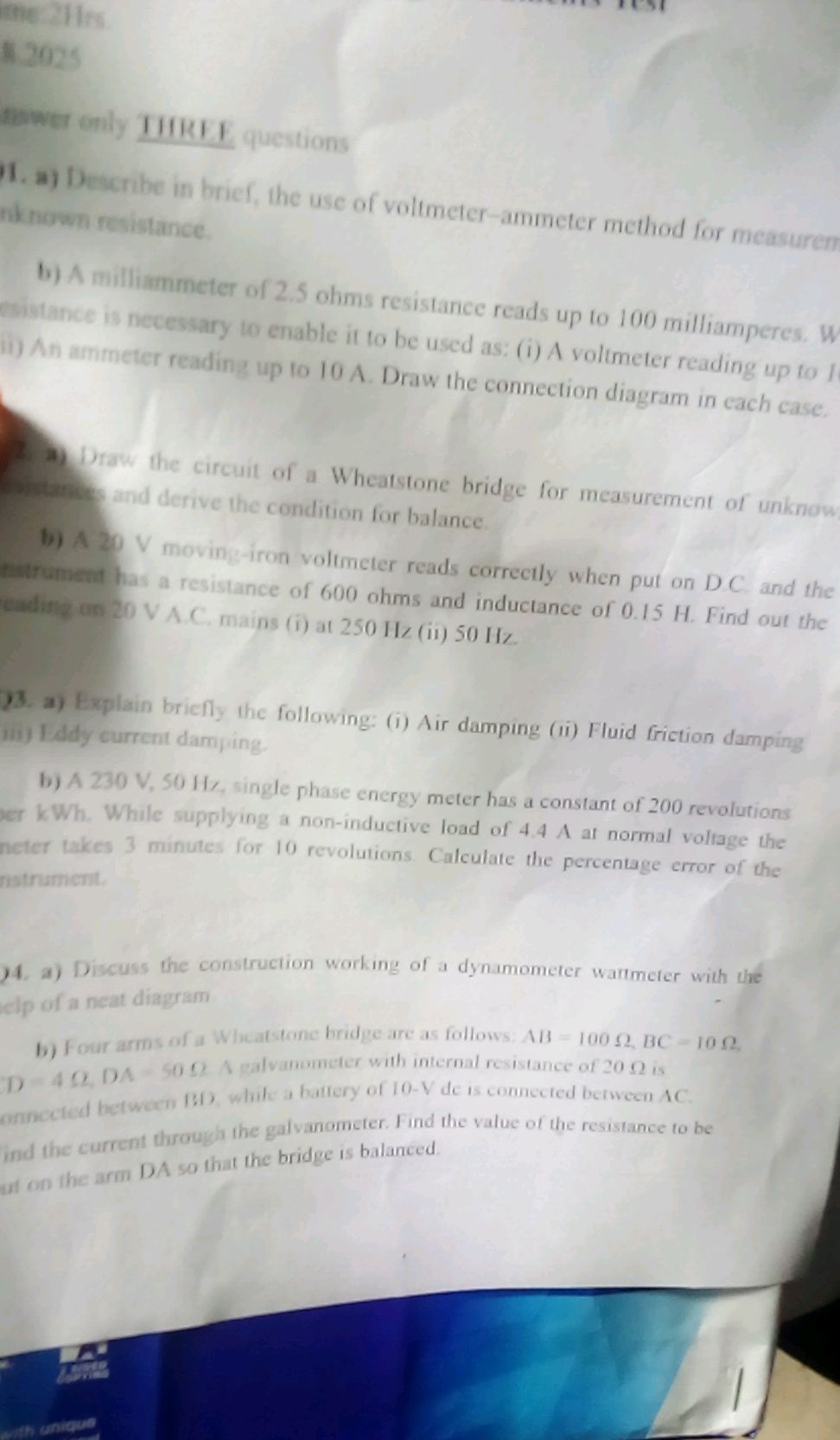 91. a) Describe in brief, the use of | StudyX