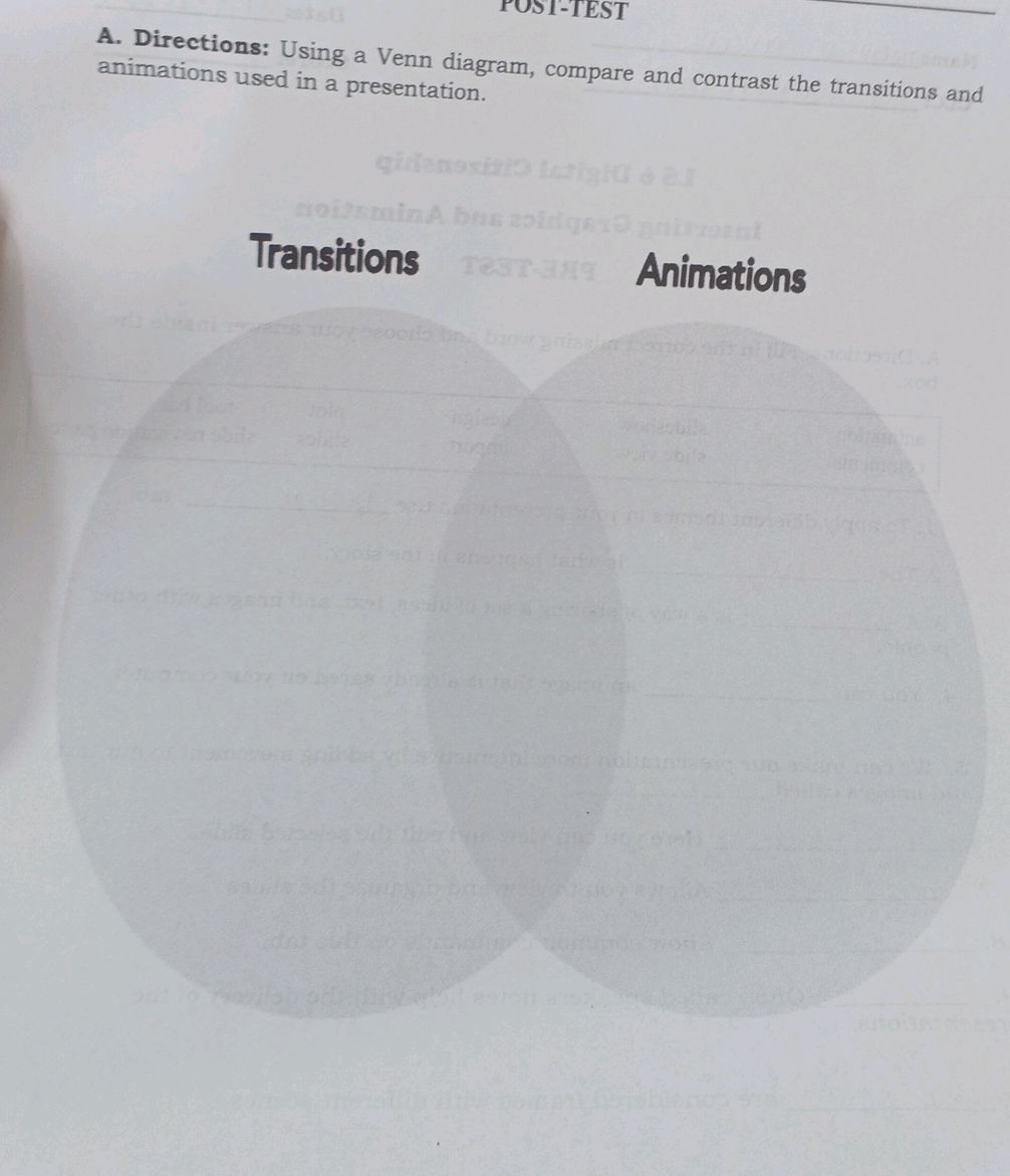 A. Directions: Using a Venn diagram, compare | StudyX