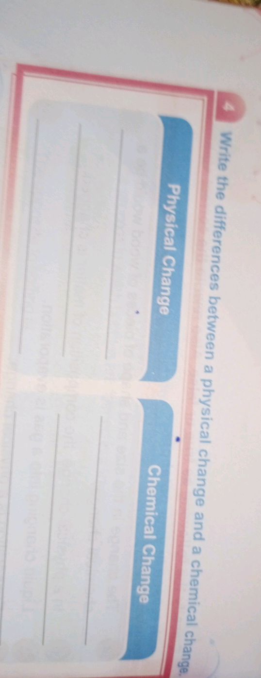 4 Write the differences between a physical | StudyX