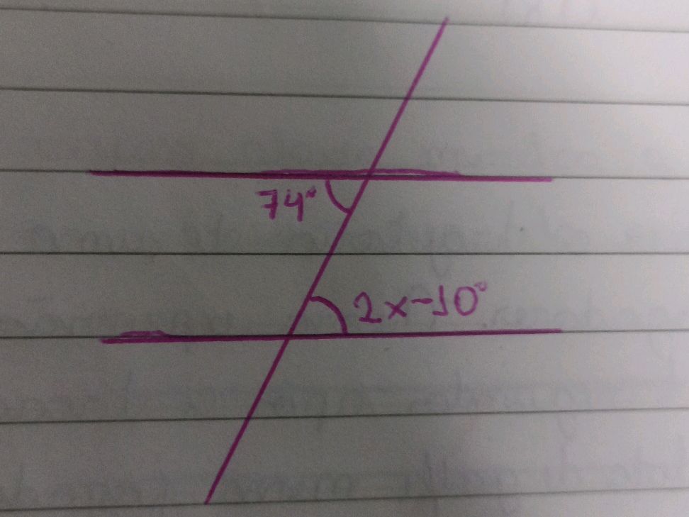 Two parallel lines are intersected by a | StudyX