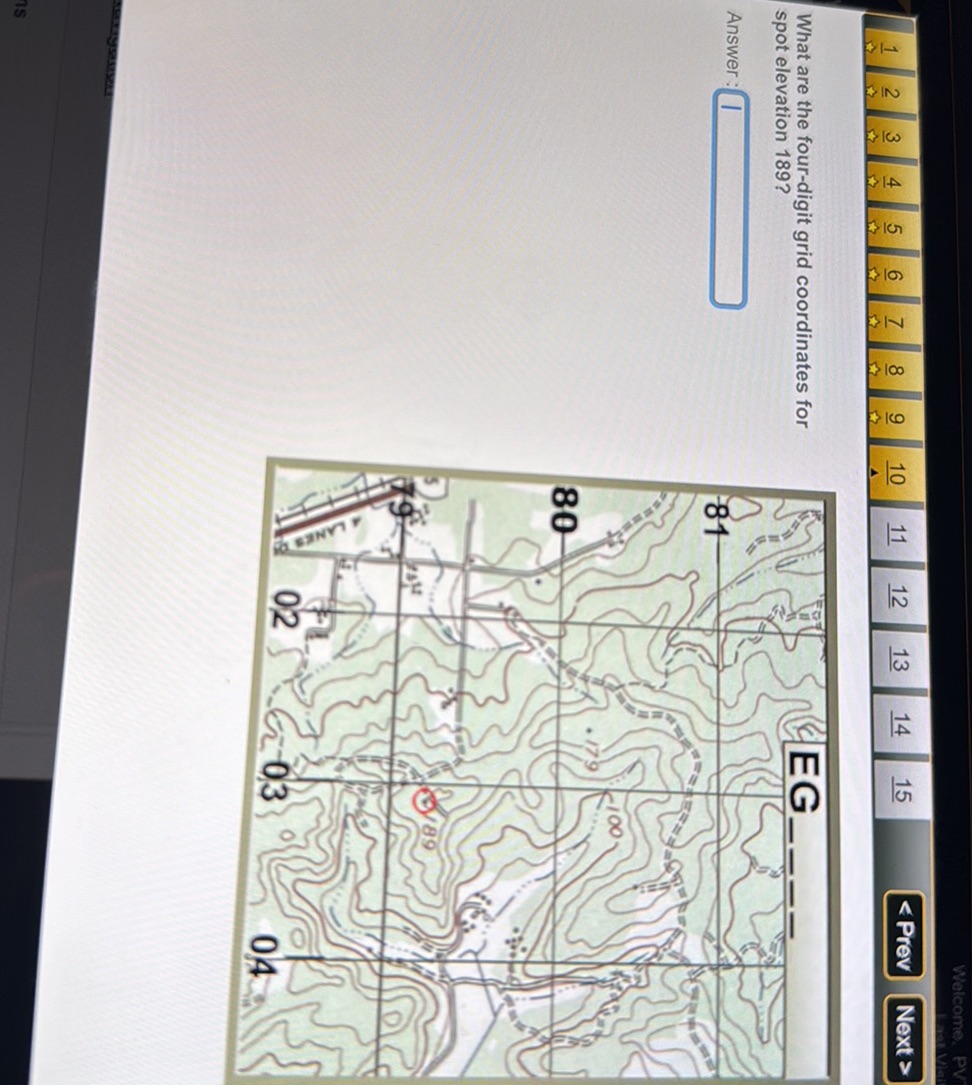 What are the four-digit grid coordinates for | StudyX