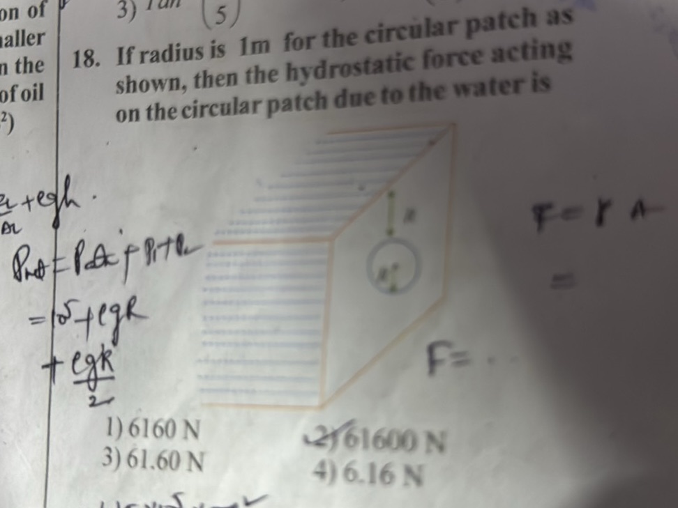18. If radius is 1m for the circular patch | StudyX