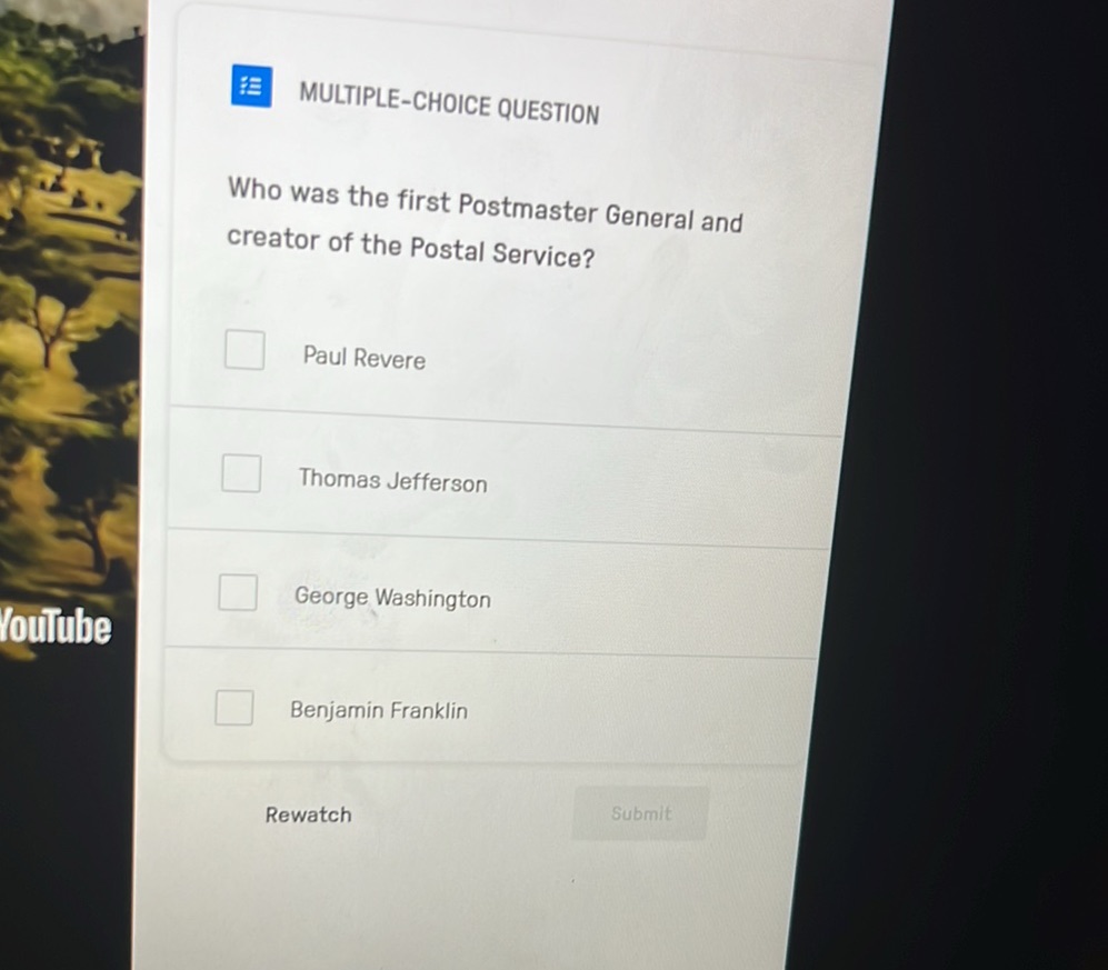 Who was the first Postmaster General and | StudyX