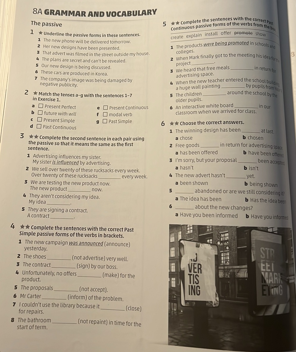 8A GRAMMAR AND VOCABULARY The passive 1 | StudyX