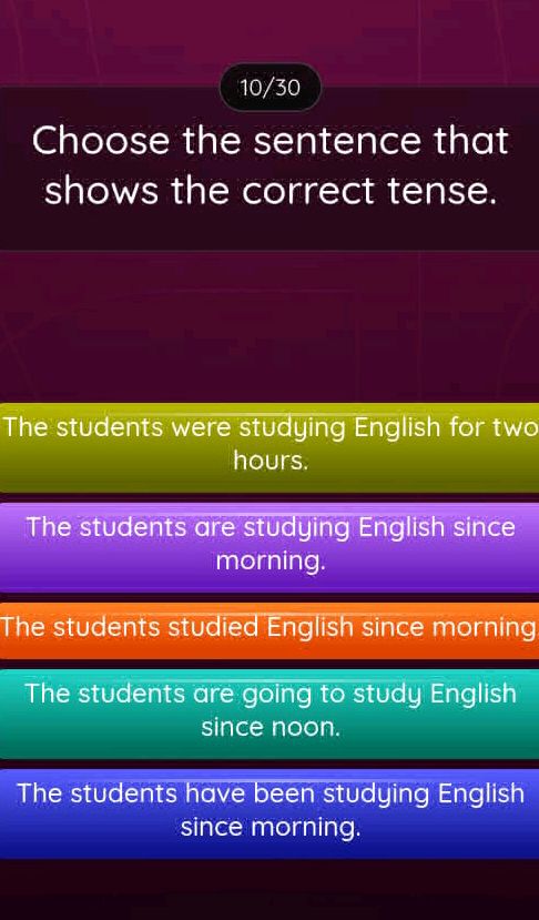 Choose the sentence that shows the correct | StudyX