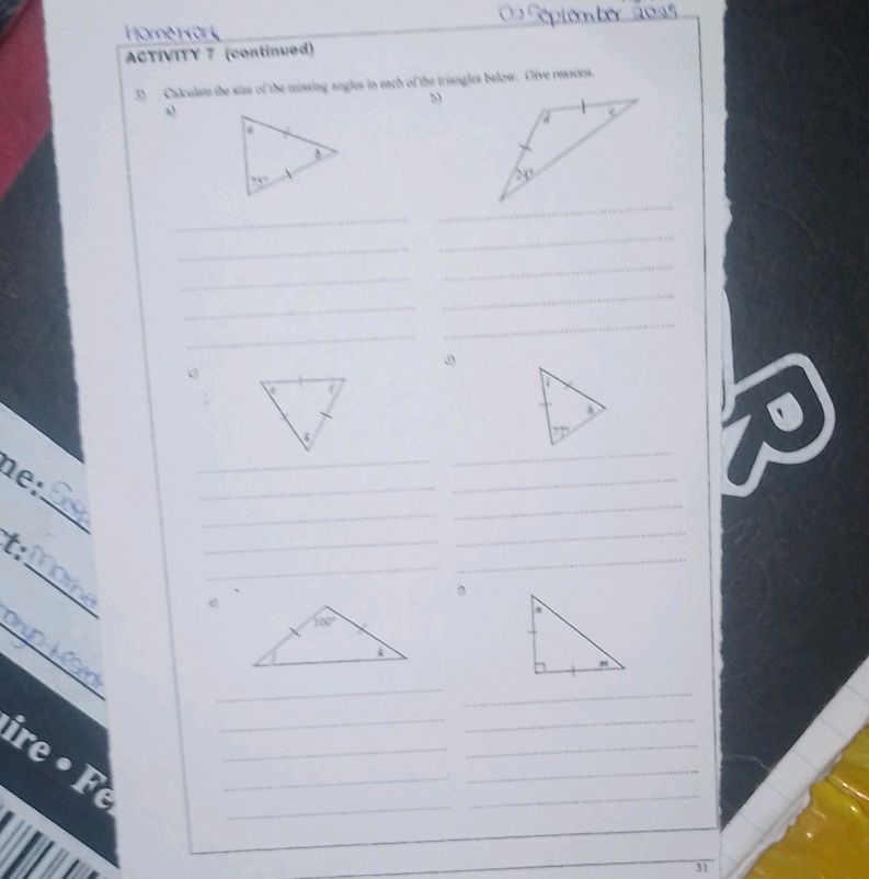 Homework ACTIVITY 7 (continued) 3) Calculate | StudyX