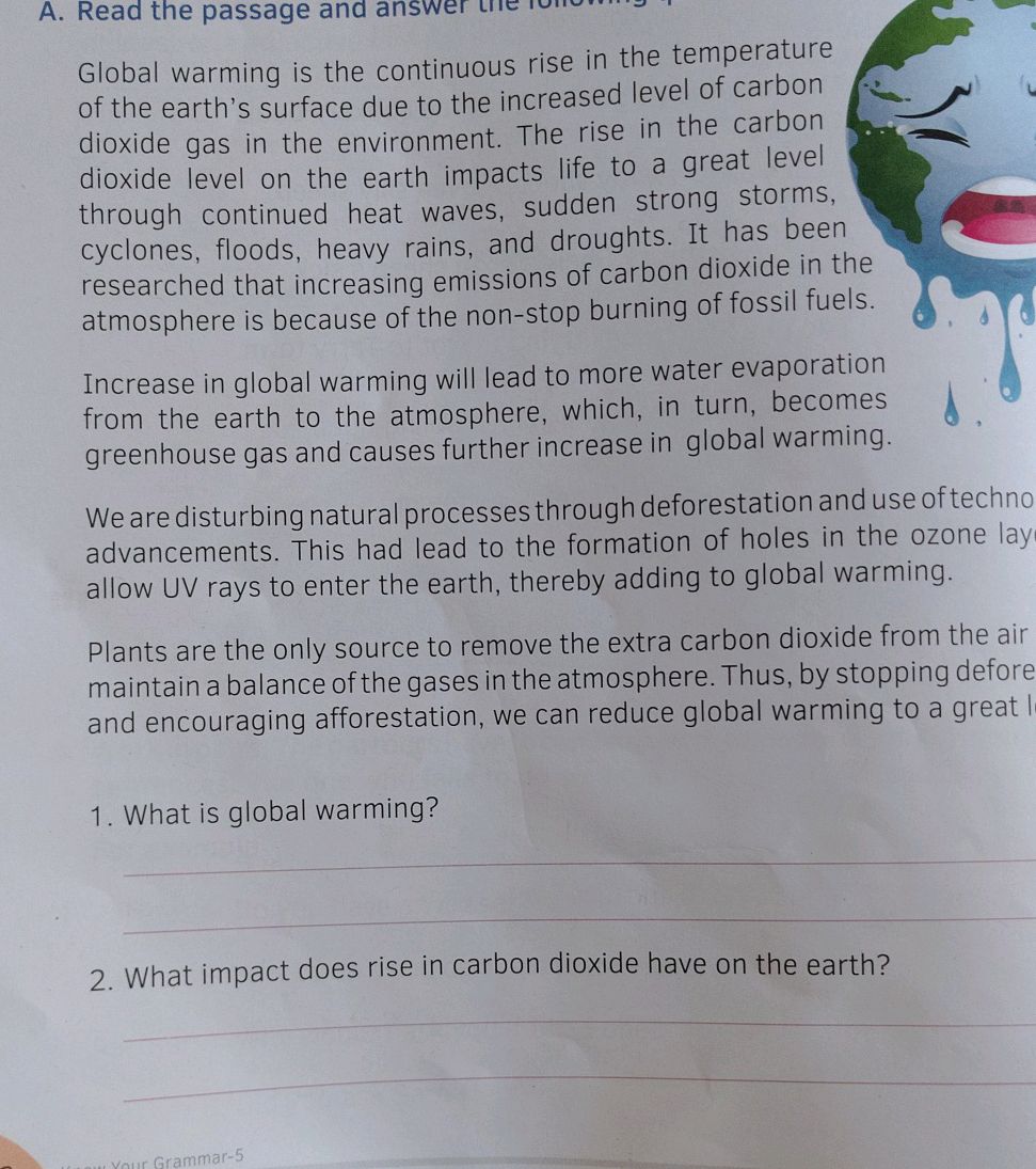 A. Read the passage and answer Global | StudyX