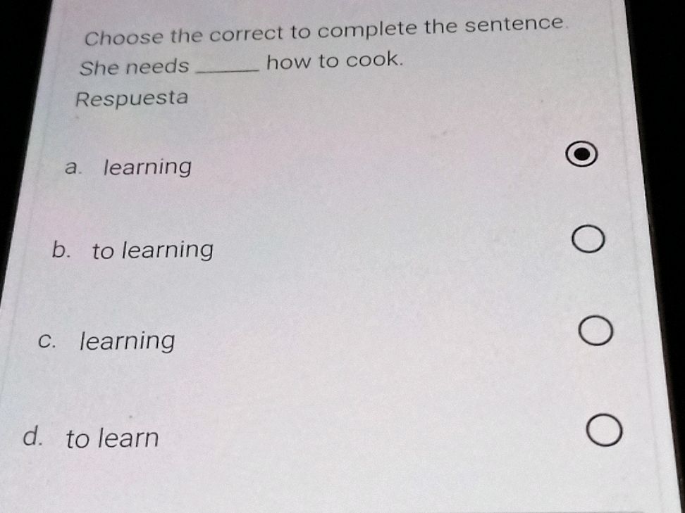 Choose the correct to complete the sentence. | StudyX