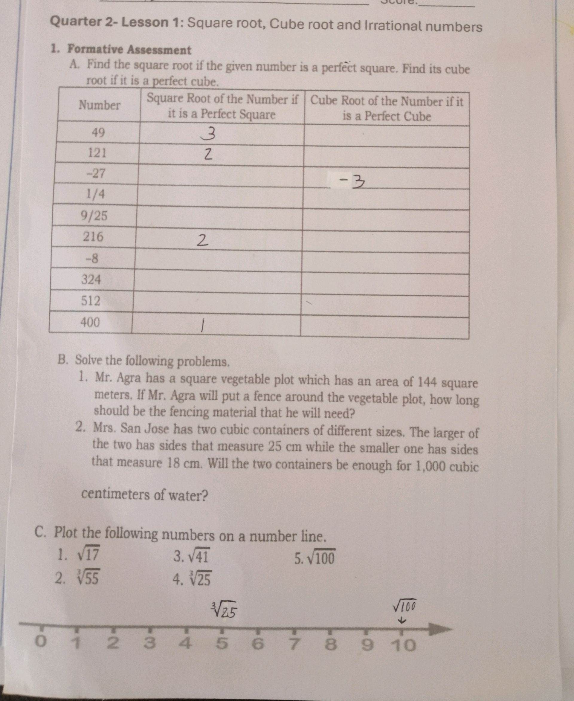 Quarter 2- Lesson 1: Square root, Cube root | StudyX