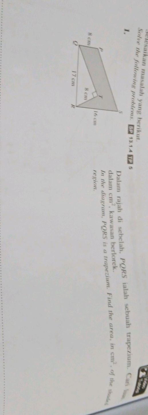 1. Selesaikan masalah yang berikut. Solve | StudyX