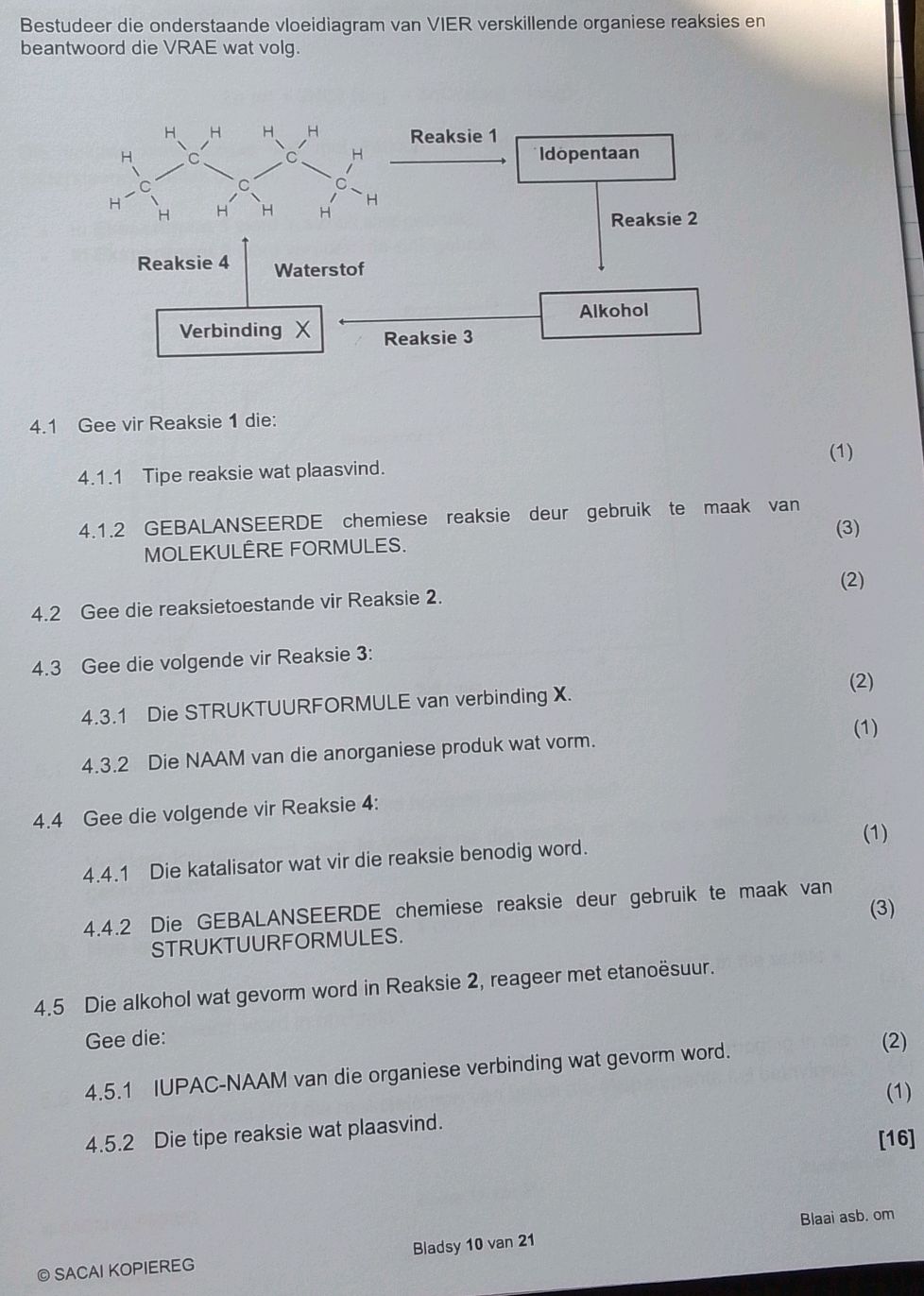 Bestudeer die onderstaande vloeidiagram van | StudyX