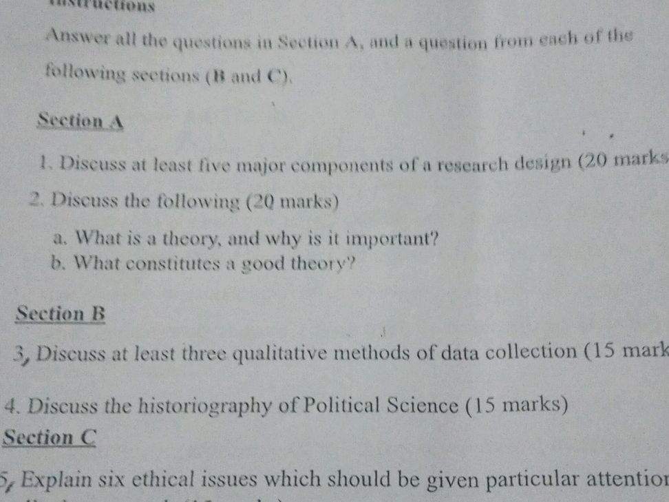Answer all the questions in Section A, and a | StudyX