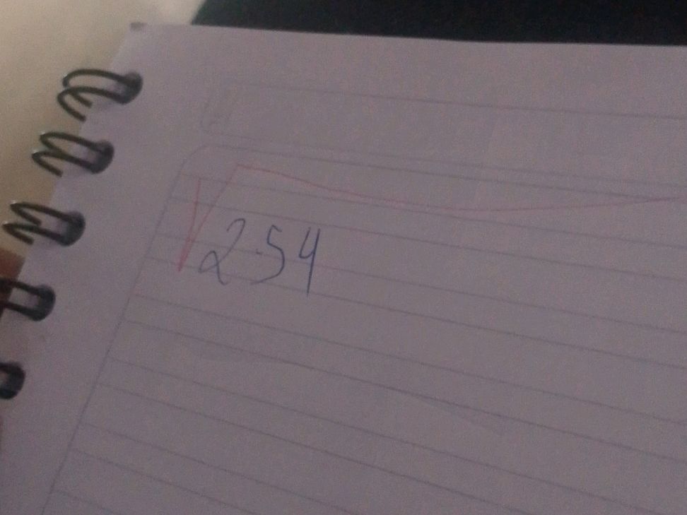Calculate the square root of 254 | StudyX