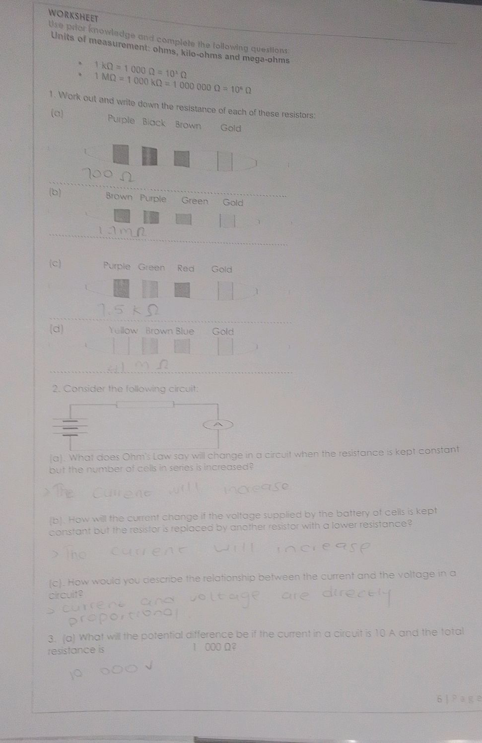 WORKSHЕЕТ Use prior knowledge and complete | StudyX