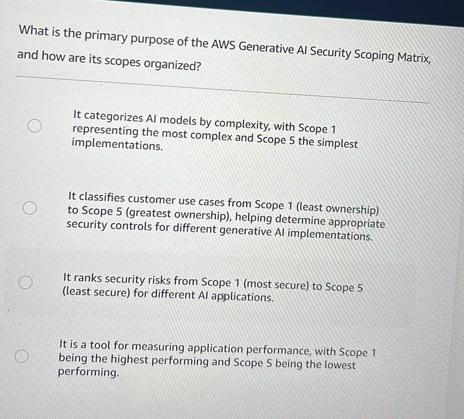 What is the primary purpose of the AWS | StudyX