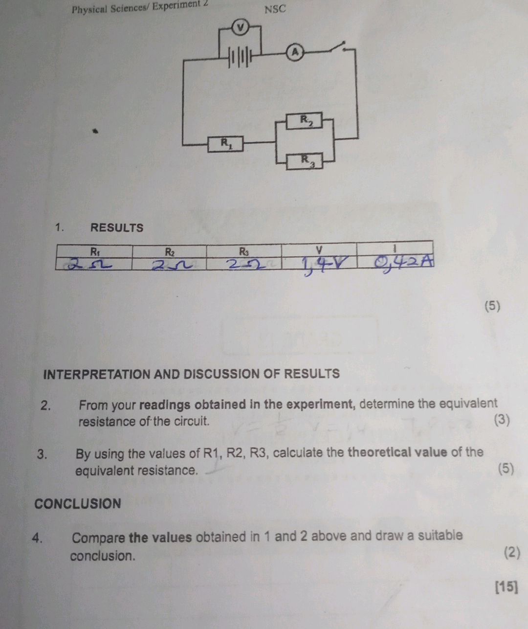 1. RESULTS | R1 | R2 | R3 | V | I | | StudyX