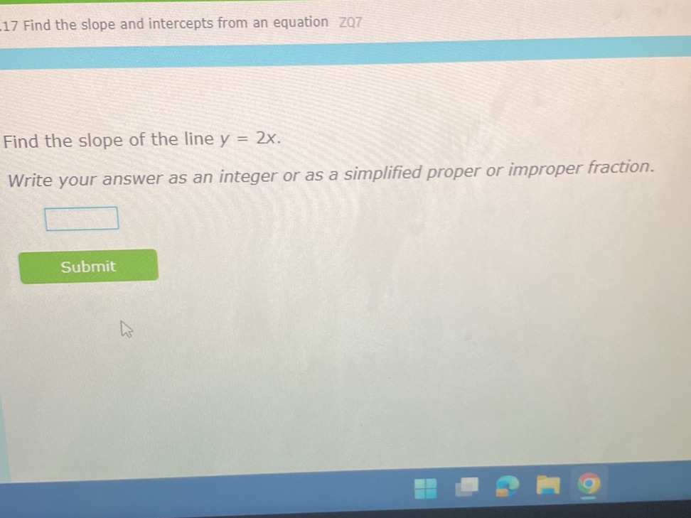 17 Find the slope and intercepts from an | StudyX