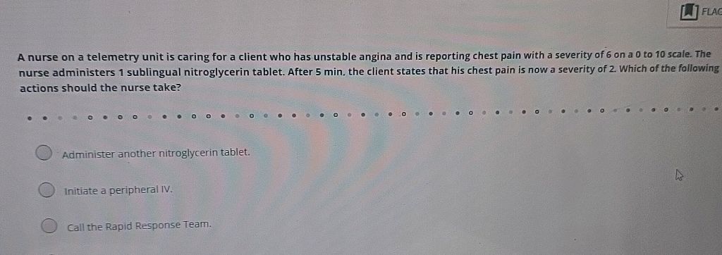 A nurse on a telemetry unit is caring for a | StudyX