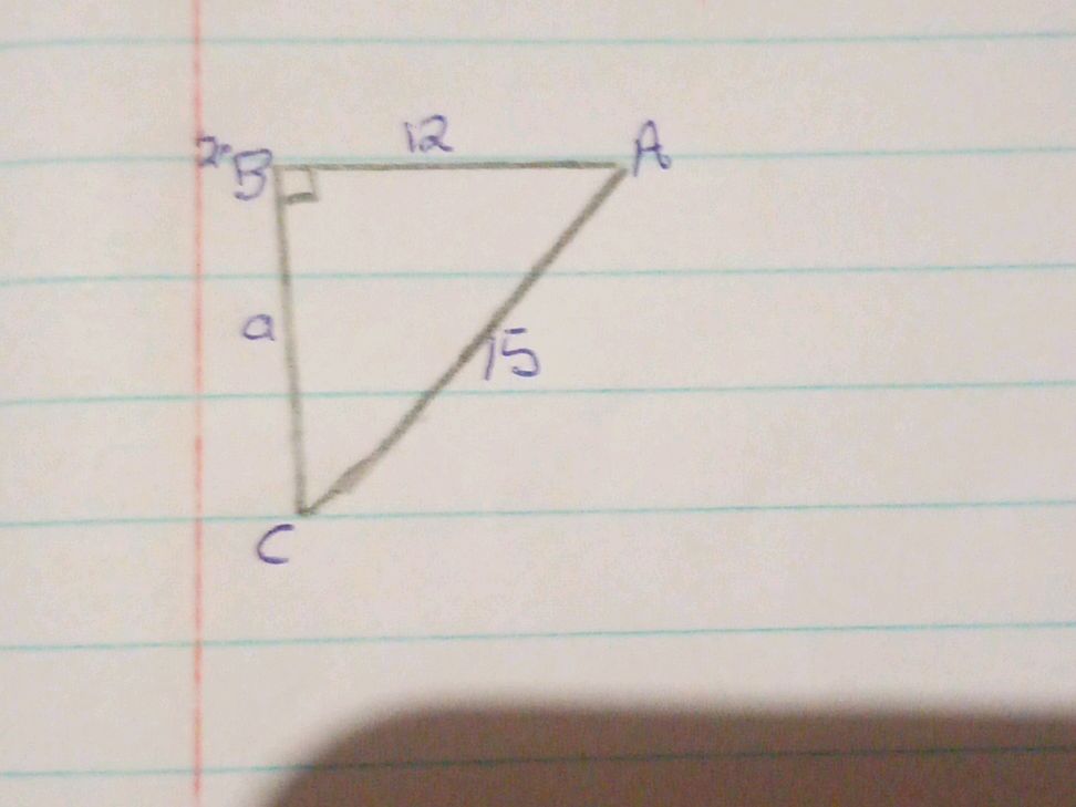 In the given right triangle ABC, side AB = | StudyX