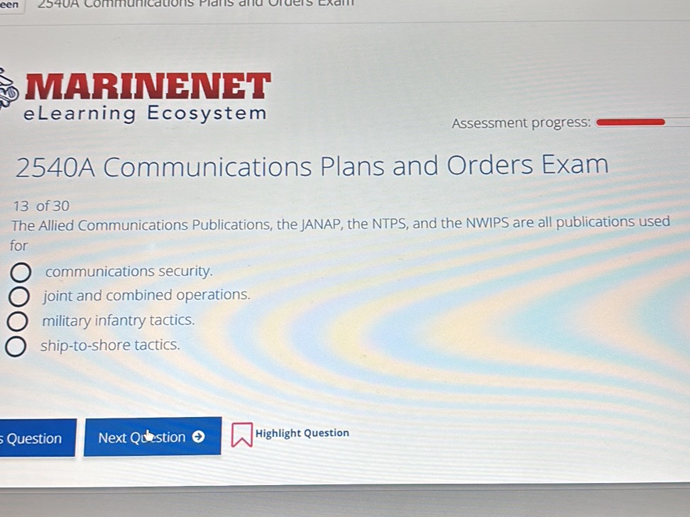 MARINENET eLearning Ecosystem Assessment