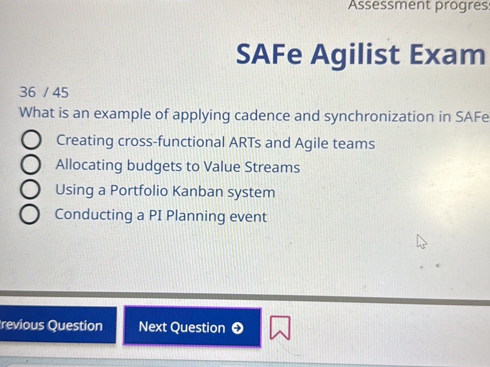 36 / 45 What is an example of applying | StudyX