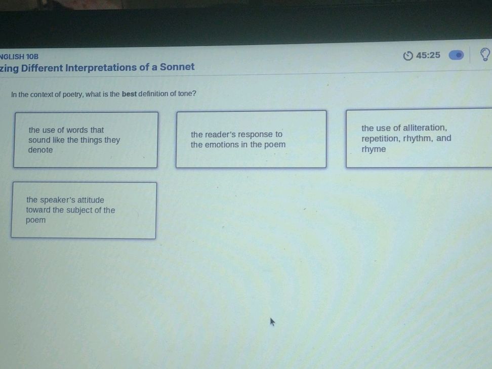 In the context of poetry, what is the best