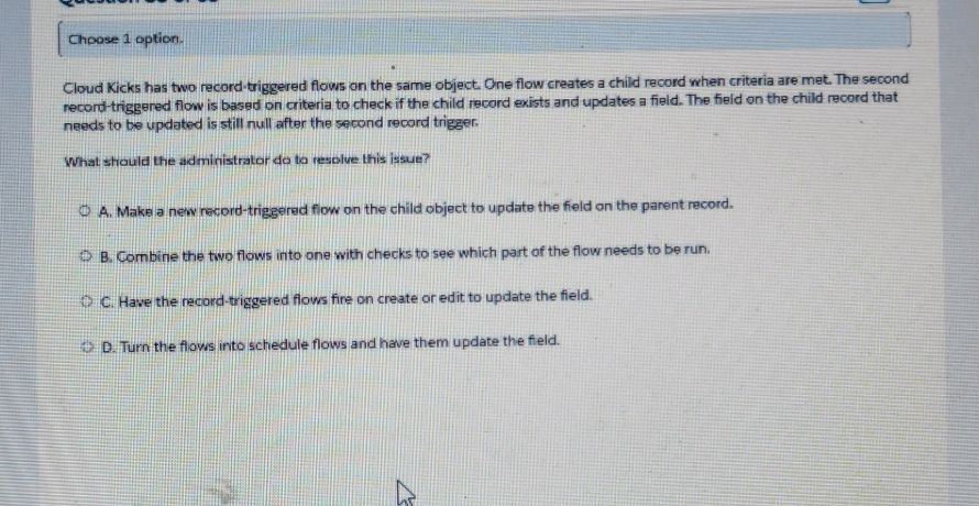 Cloud Kicks has two record-triggered flows | StudyX