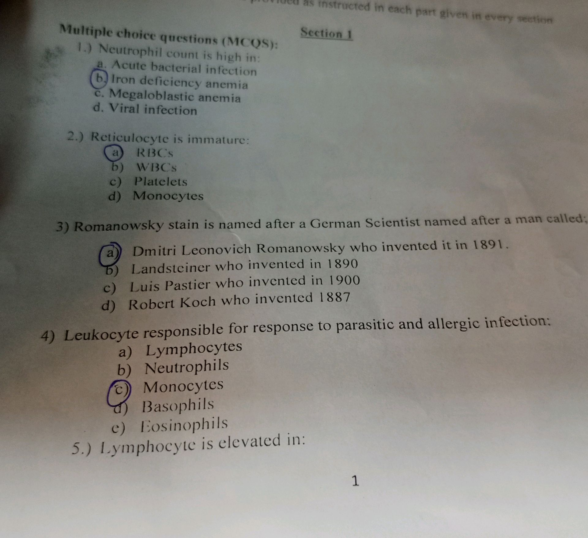 Multiple choice questions (MCQS): as | StudyX