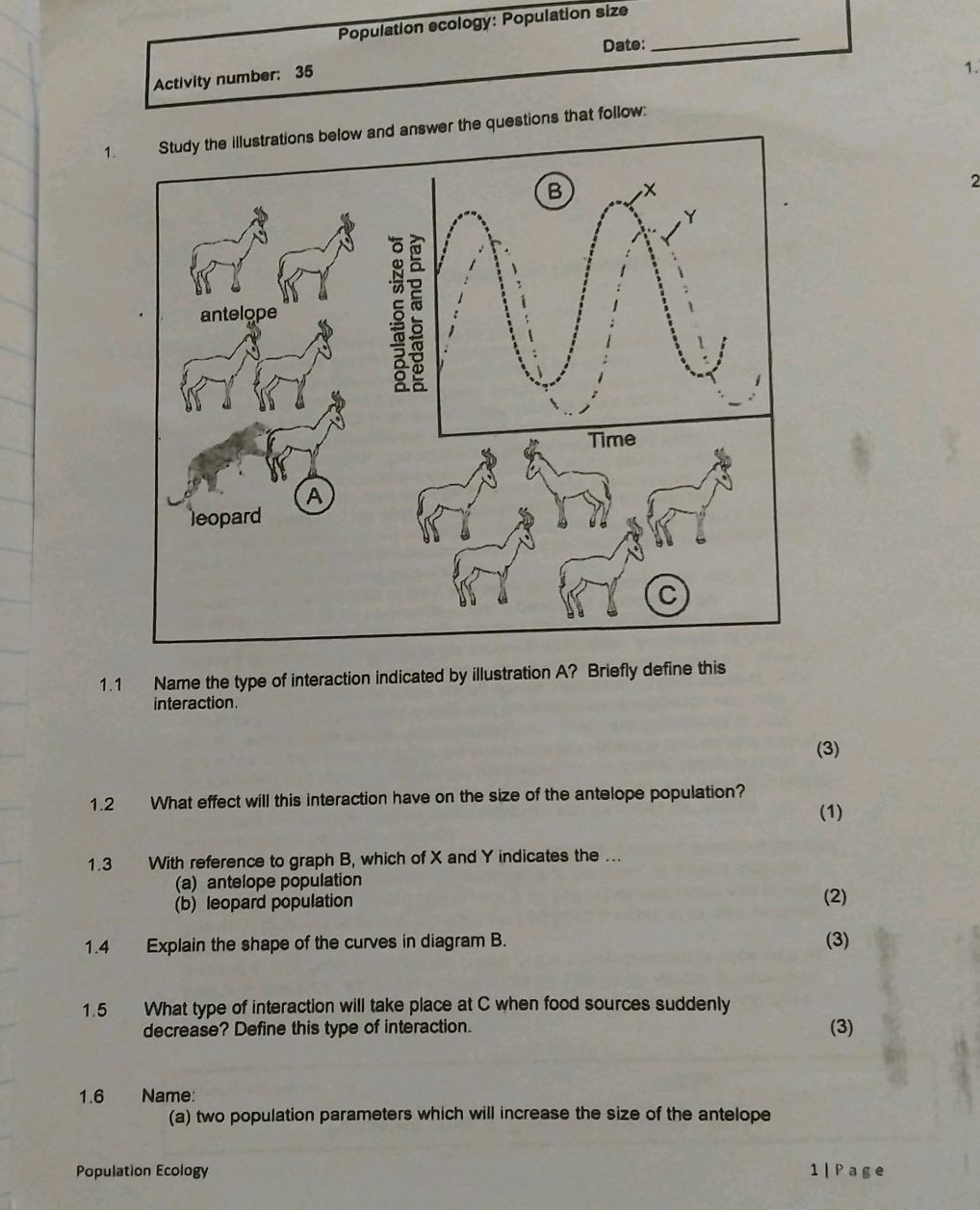 1. Study the illustrations below and answer | StudyX