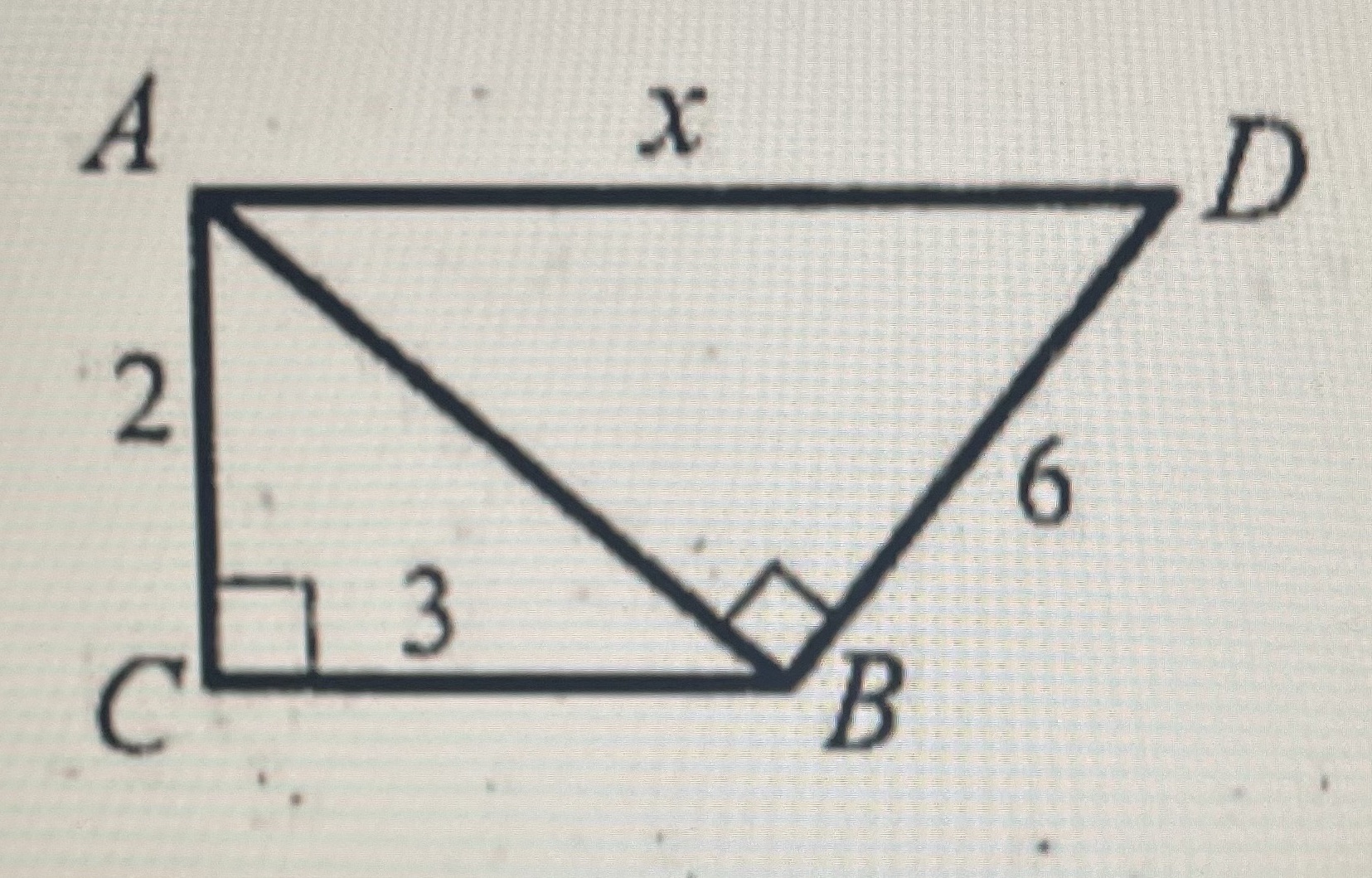 The image shows a quadrilateral ABCD. Side | StudyX