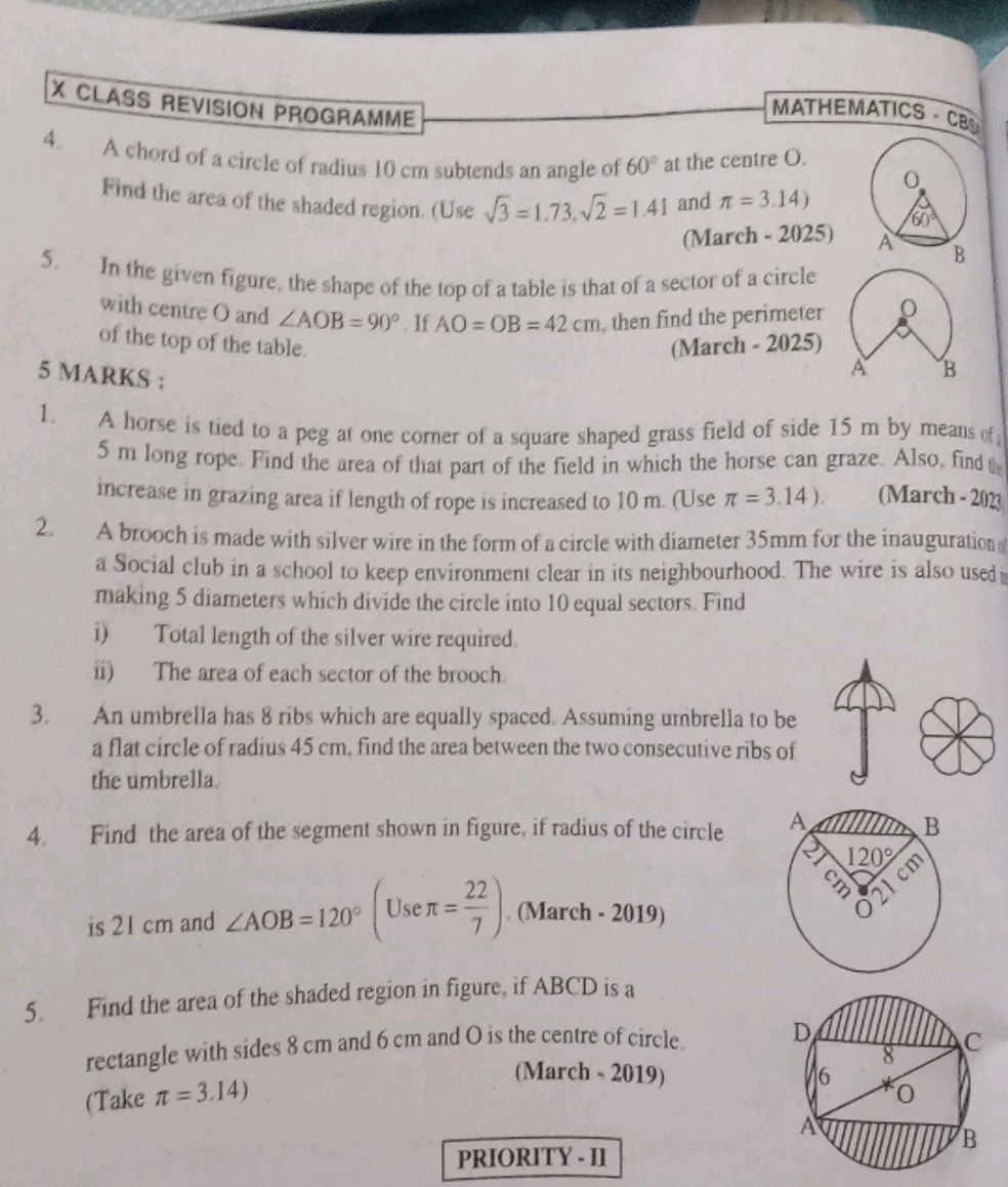 X CLASS REVISION PROGRAMME MATHEMATICS - CBS | StudyX