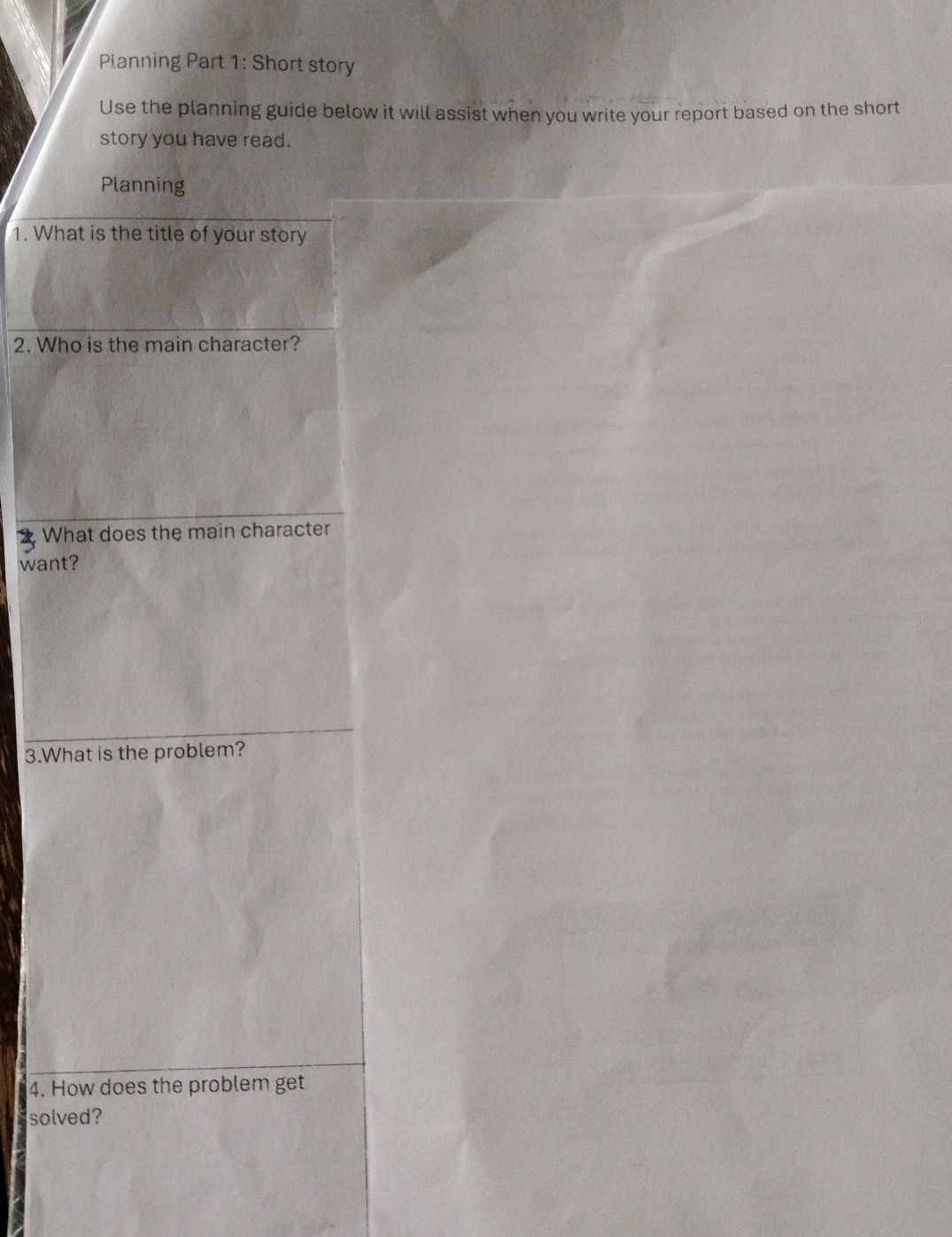 1. What is the title of your story 2. Who | StudyX