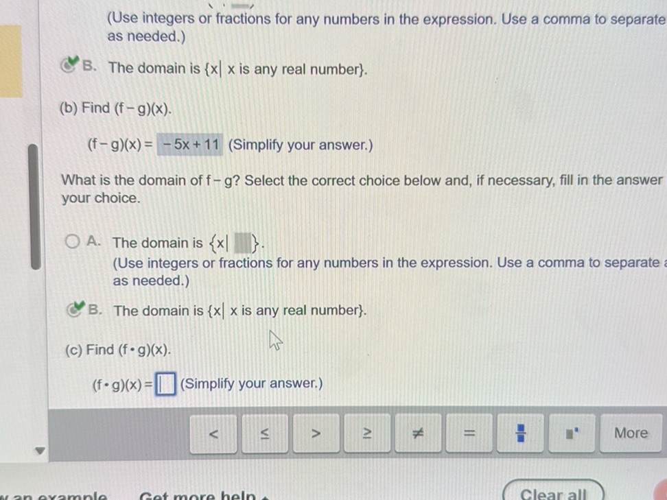 (Use integers or fractions for any numbers | StudyX