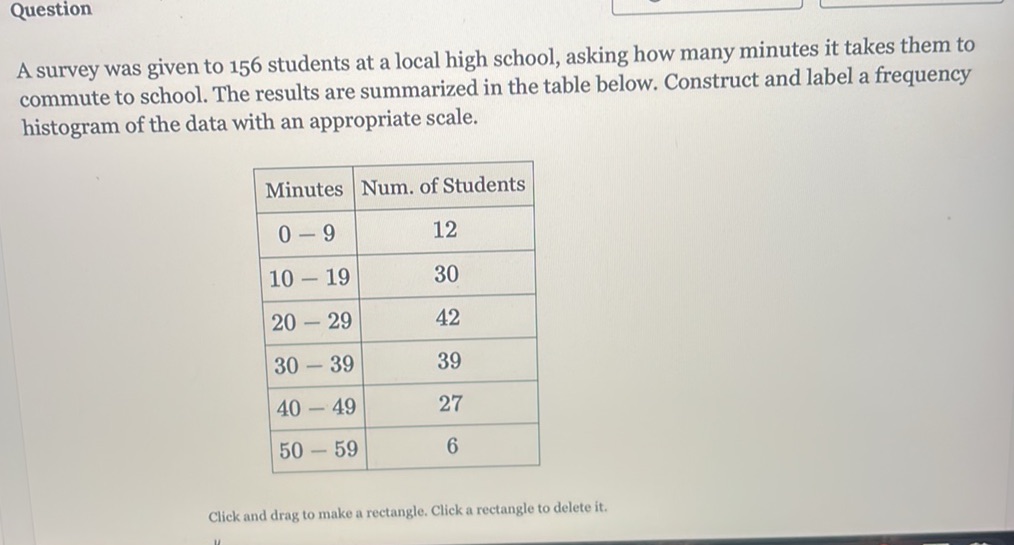 A survey was given to 156 students at a | StudyX