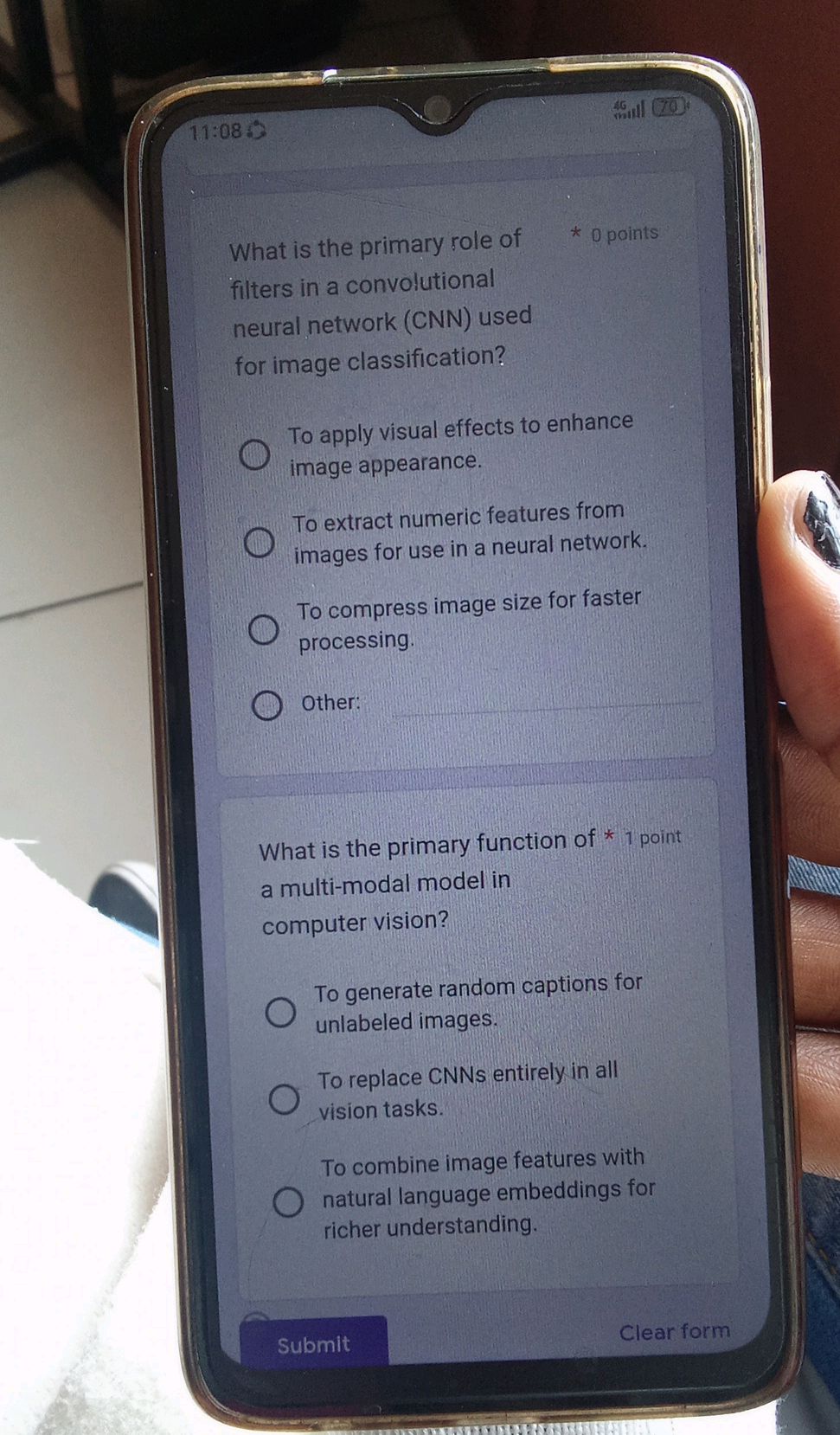 What is the primary role of filters in a | StudyX