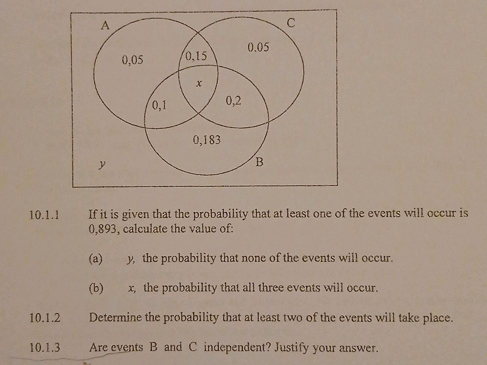 If it is given that the probability that at | StudyX
