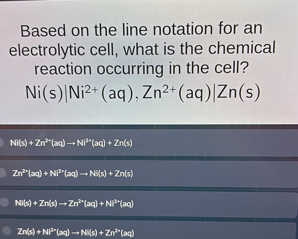 Based on the line notation for an | StudyX