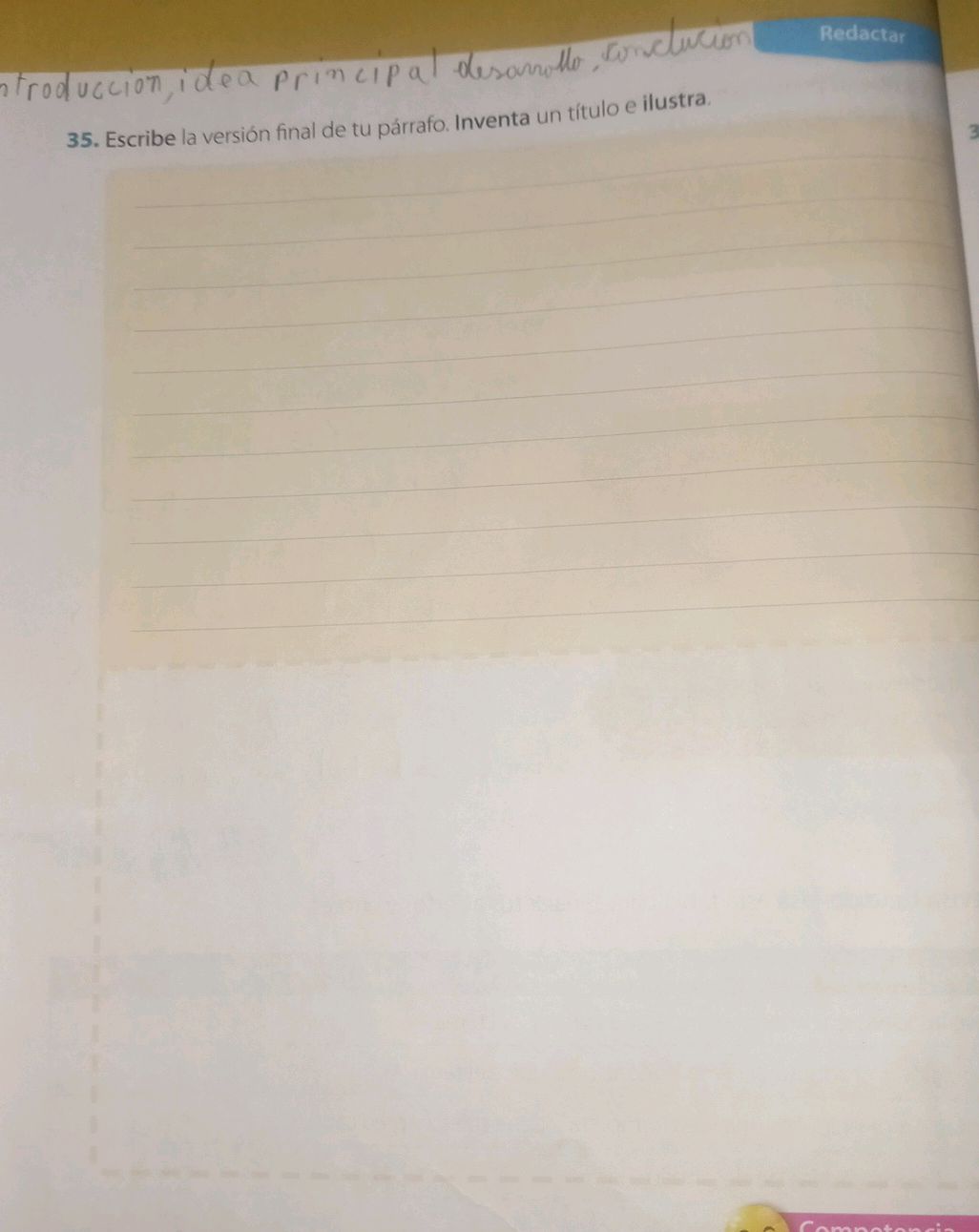 Introducción, idea principal, desarrollo, | StudyX