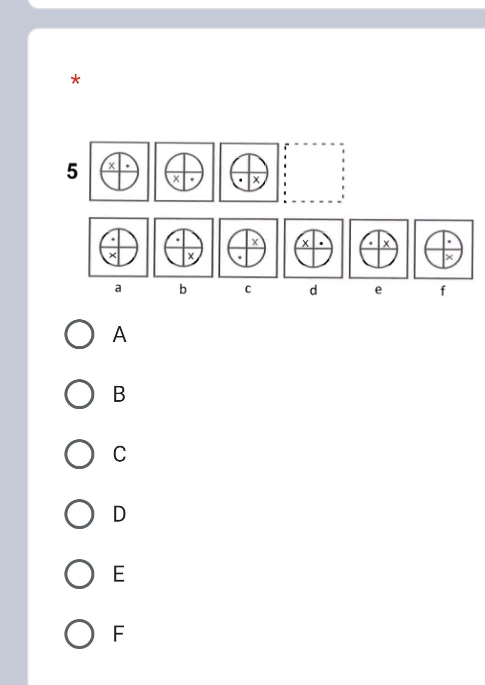 5 [Image of a visual pattern puzzle with 3 | StudyX