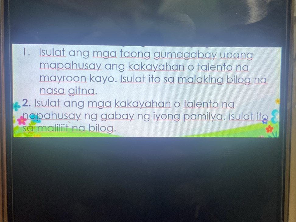 1. Isulat ang mga taong gumagabay upang | StudyX